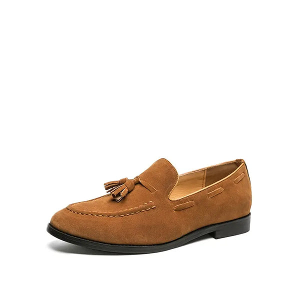 Mocassin à Gland Daim - Camel | Mocenza